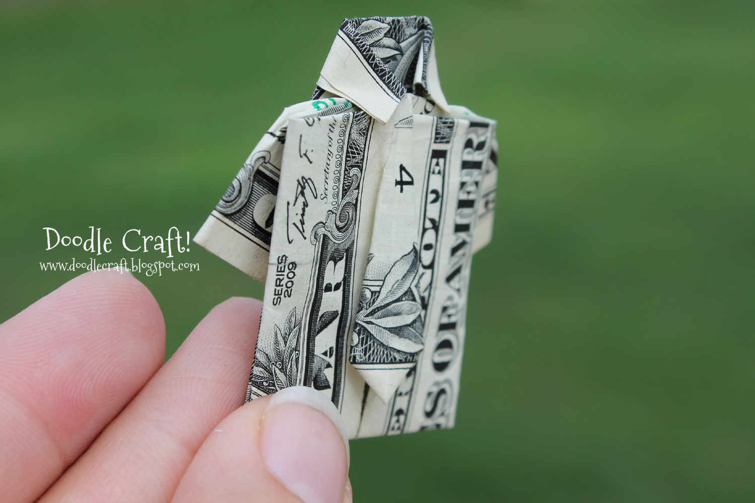 Origami Money folding: Shirt and Tie!