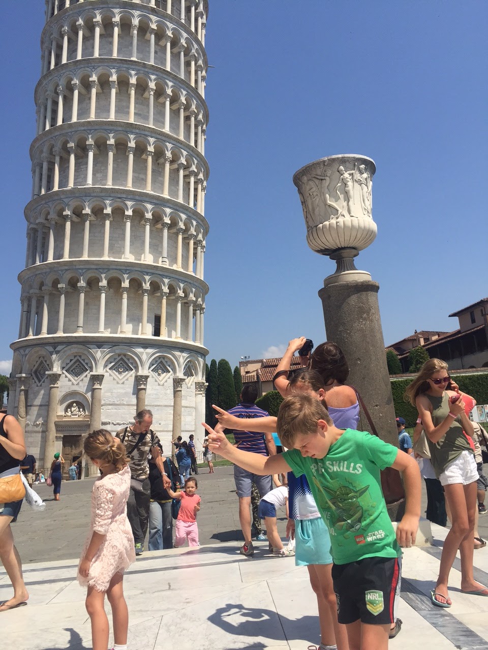 The Whitakers in Europe: Leaning tower of "🍕Pizza🍕