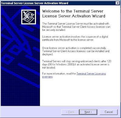 Agregar/Instalar Licencias de Windows 2003 Terminal Services ...