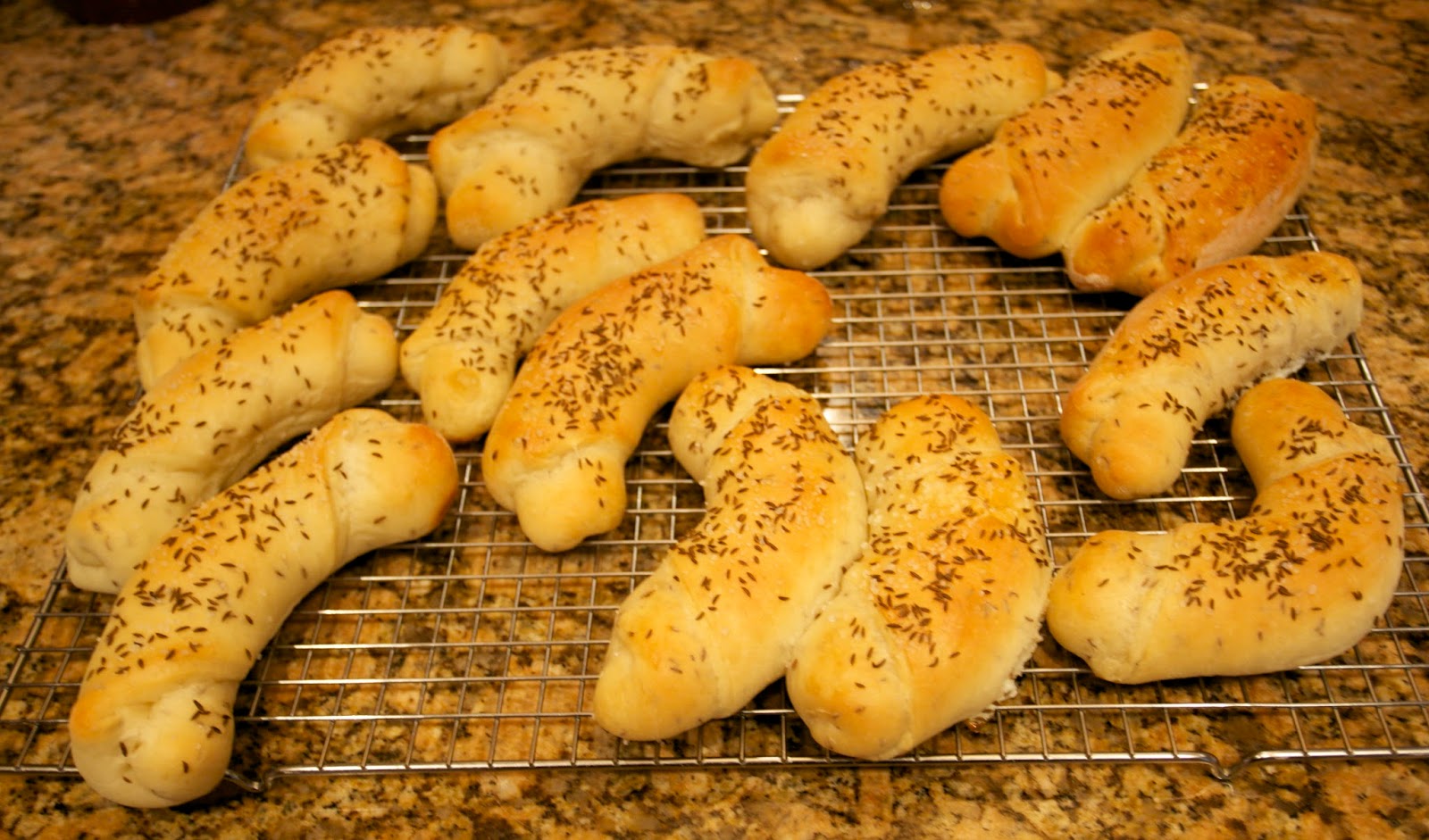 Rozky: Slovak Caraway Salt Rolls