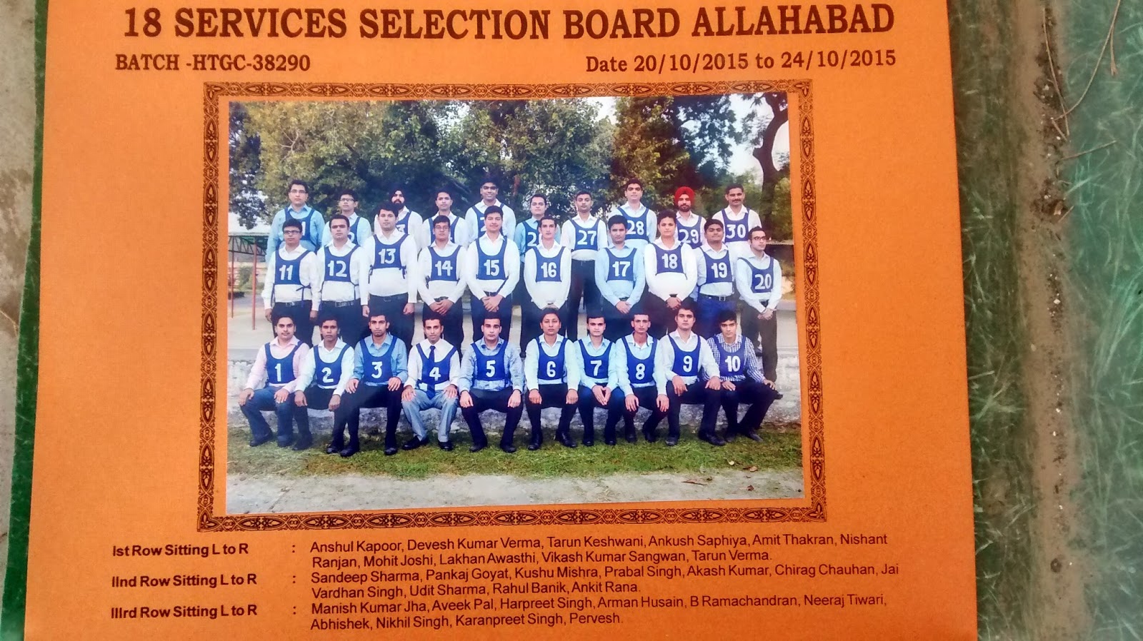 SSB VISION: SSB Experience Series: Recommended from 18SSB Allahabad TGC ...