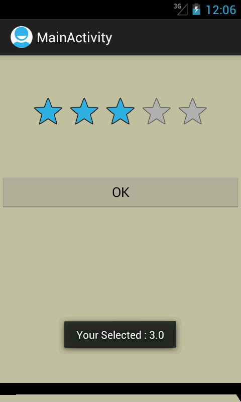 Android Tutorials For Beginners Android Ratingbar Example