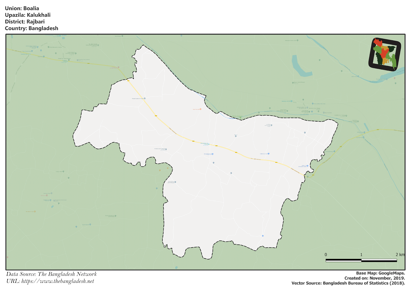 Boalia Union, Rajbari