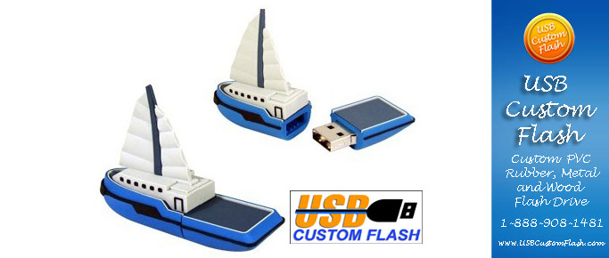 USB Custom Flash PVC Flash Drive Design Workshop: sailboat custom USB ...