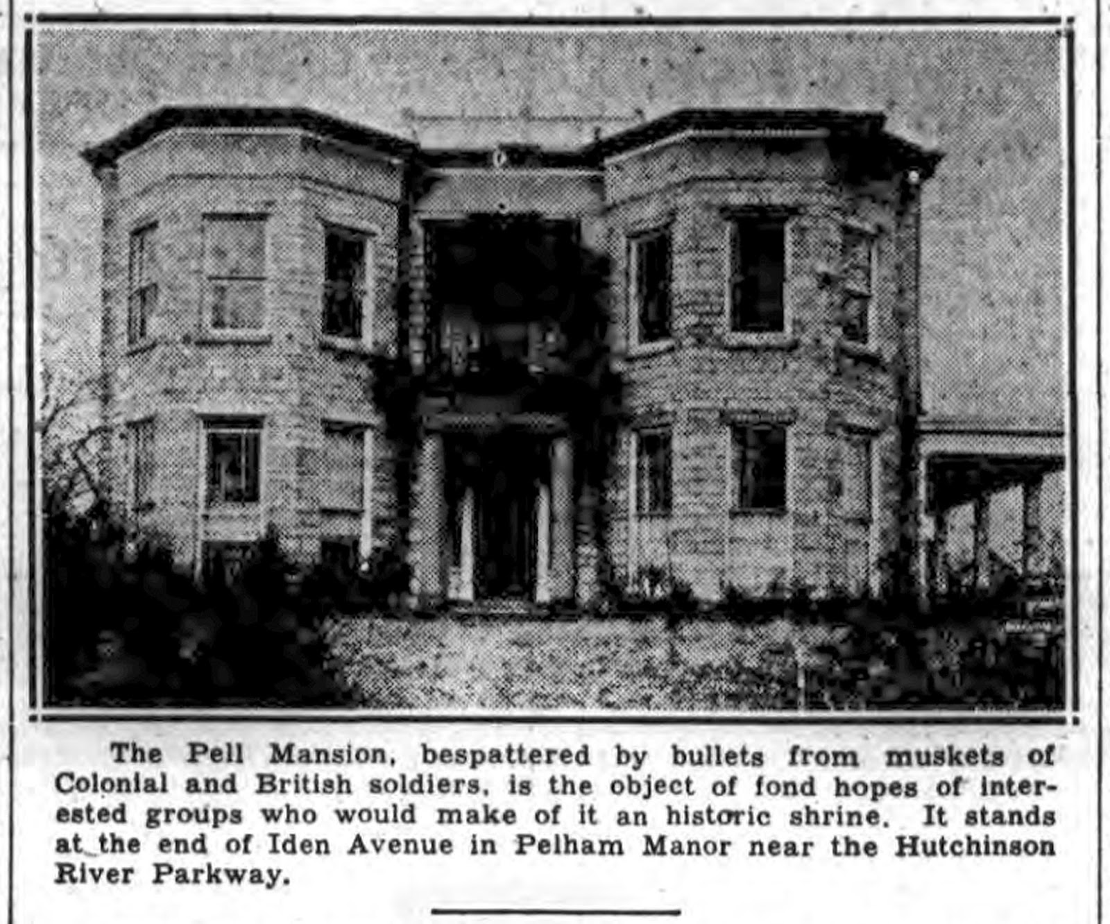 Historic Pelham: Fears in 1934 and 1935 that the Historic Home Known as ...