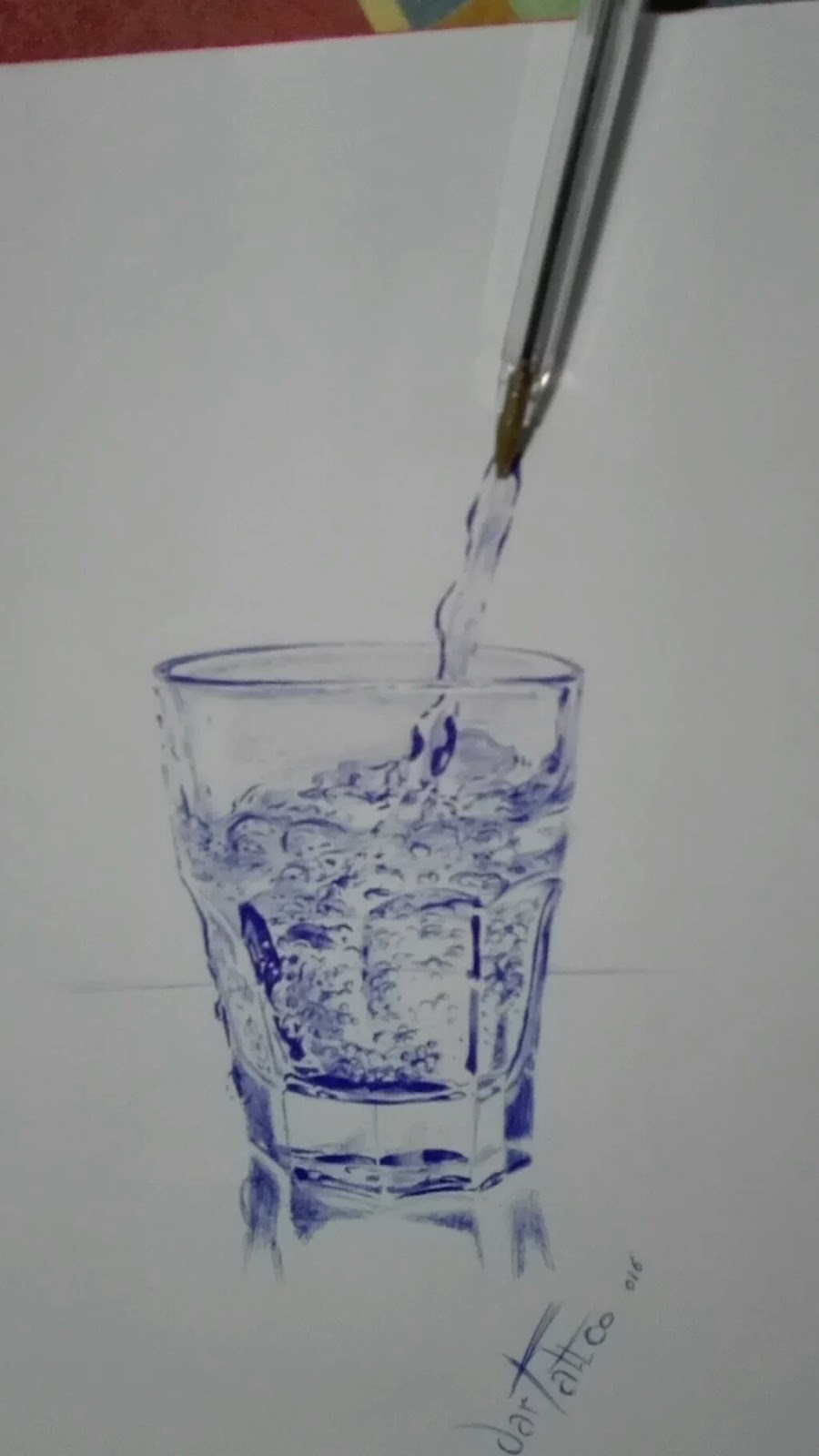 Dartattoo : Dibujo de baso de agua