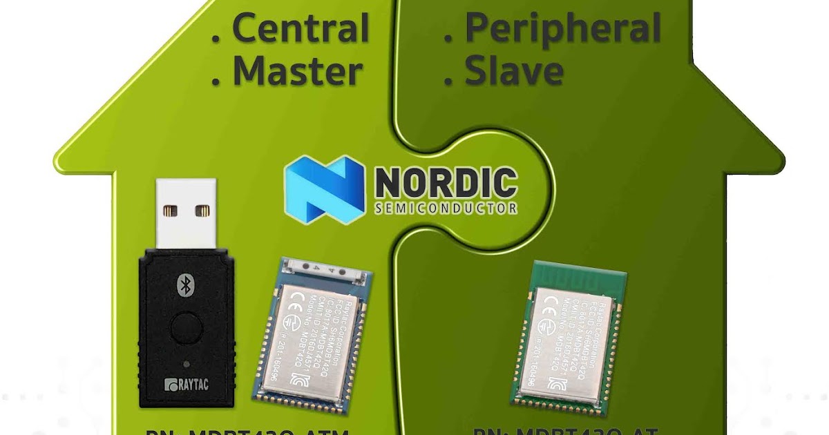 Nordic Bluetooth And Wifi Module Raytac Central Role At Command Usb Dongle Mdbt50q Rx Atm Released