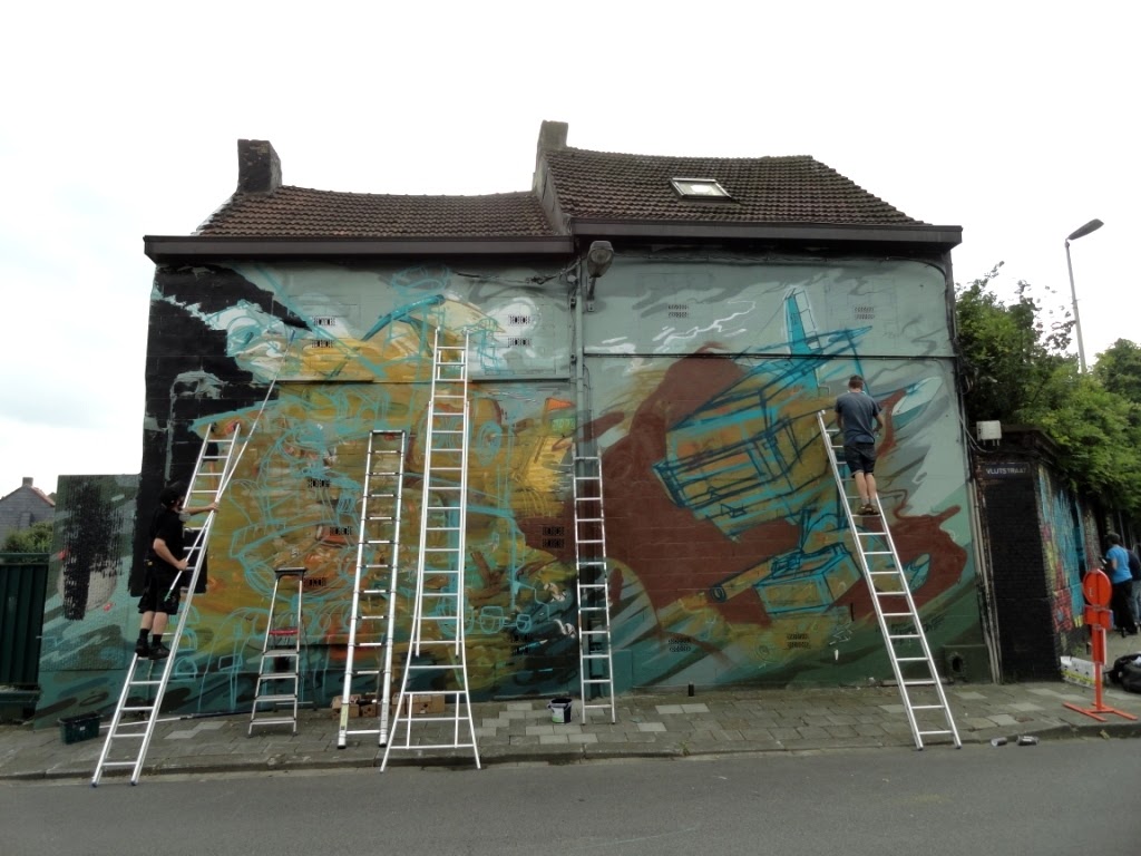 Mr Mong + Derm X Antwerp Meeting of Styles Art on Train