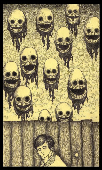 Dr. Theda's Crypt: Floating Skull-Heads...