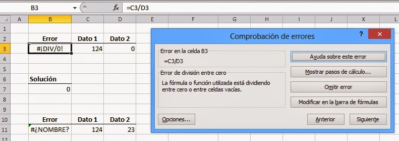 Comprobación de Errores en Excel | Capacitate