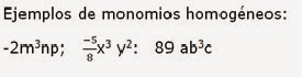 Expresiones Algebraicas: Monomios