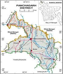 Panchagarh District: Map Panchagarh District Of Bangladesh