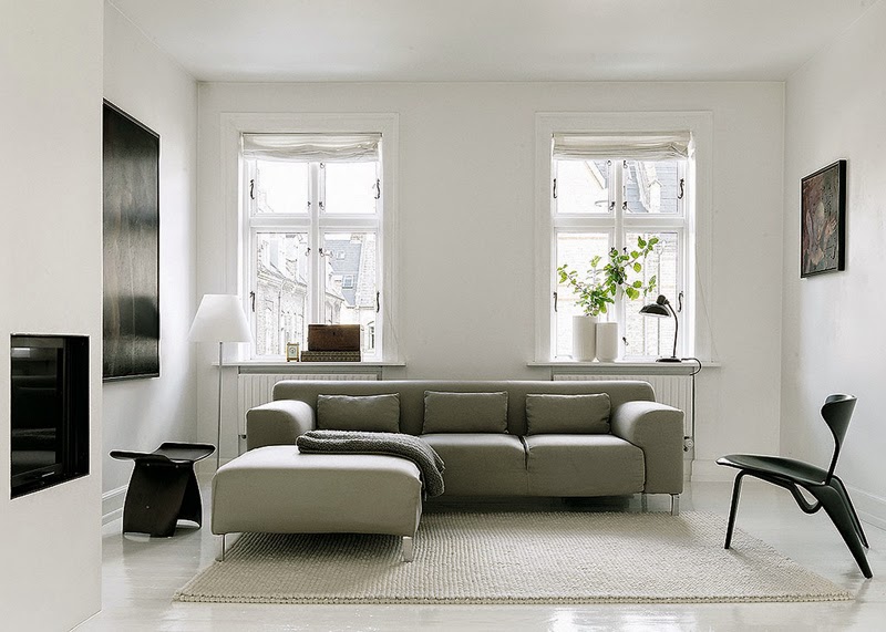 my scandinavian home: A striking black and white Danish home