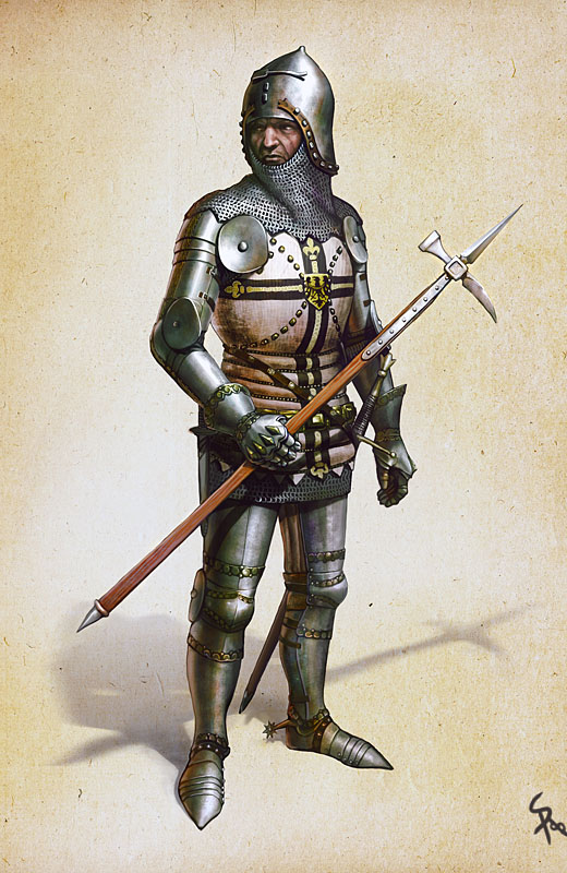Warriors in art: Teutonic knight by Pavel Spitsyn