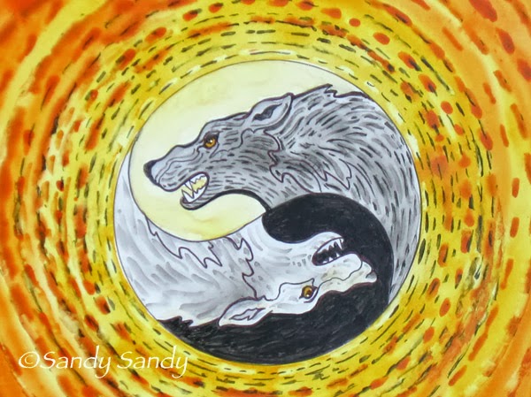 *SANDY SANDY ART*: The Wolves Within ~ Native American Legend ~ # 29 of 30