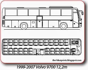 Vector Blueprints - Cars, Trucks, Busses and others: Volvo Bus - Vector ...