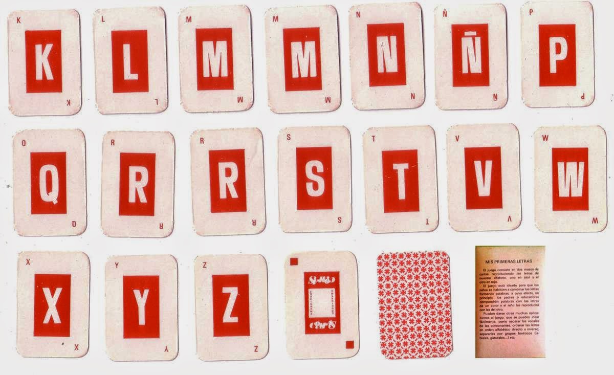 Barajas y Naipes: Mis primeras letras