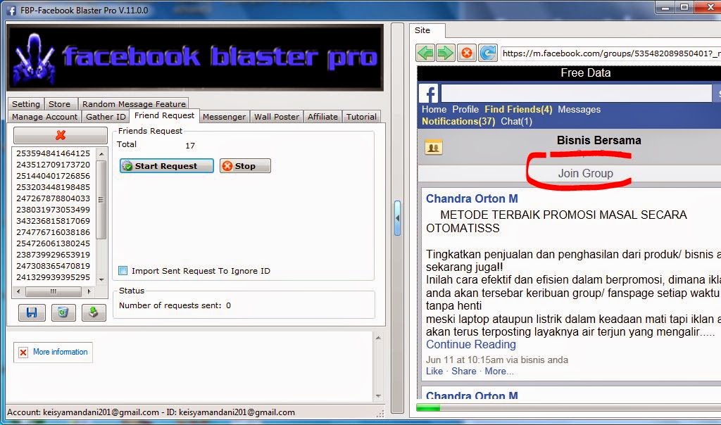 FACEBOOK BLASTER PRO V.11 - BUILD YOUR BEST BRAND