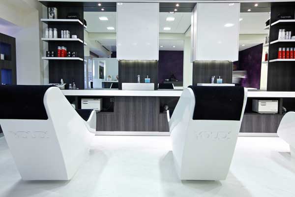 Interior Salon Designs: 5 Black & White Salon Design Ideas