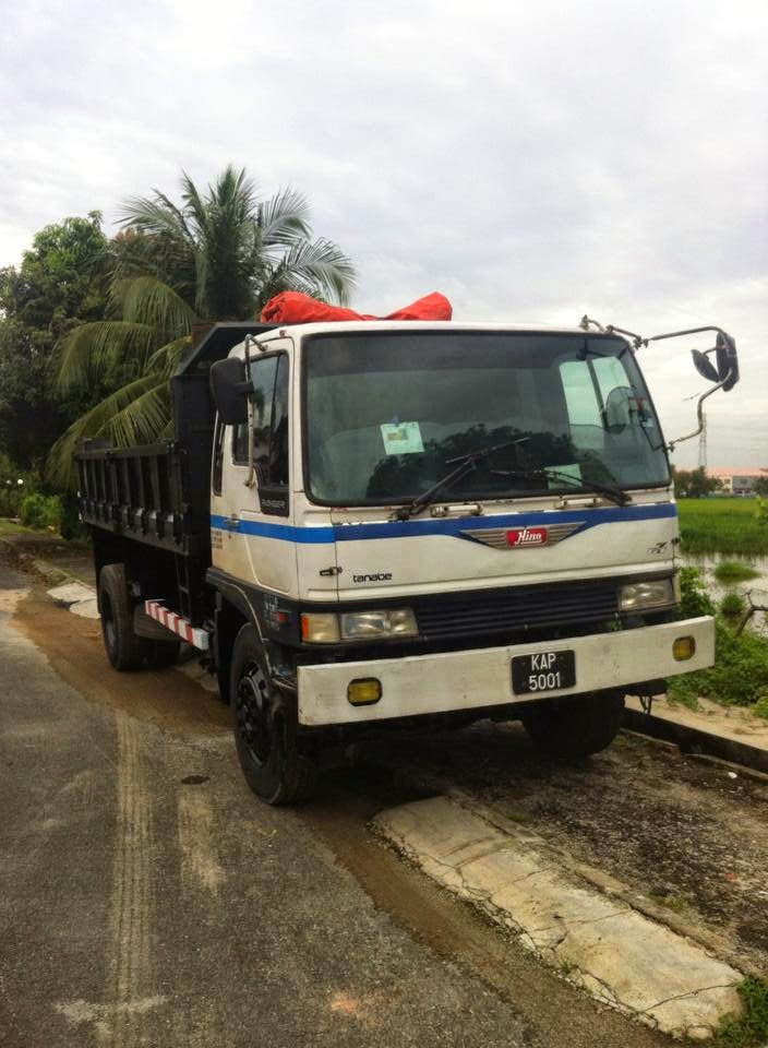 Fine Sand, Crusher Run, Stone, Soil Material Supplier, Lorry, Tanah, Pasir