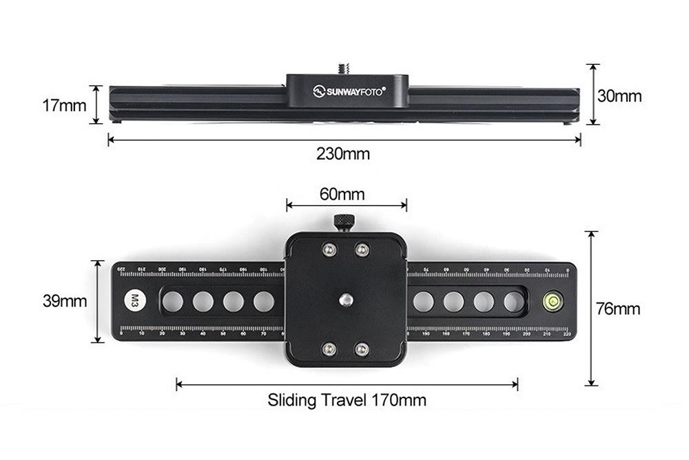 S.C.V. Photography Ideas: Sunwayfoto M3 Micro-slip Slide Video Rail Preview