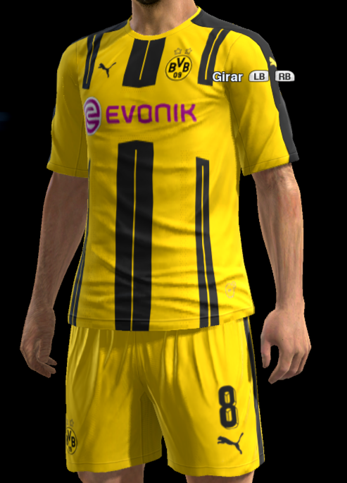 pes-modif: PES 2013 Borussia Dortmund Home kit 2016-2017 by Strex-Kitmaker