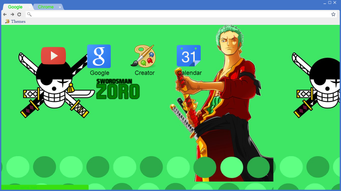 Chrome Theme Roronoa Zoro AMM Share