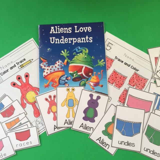 Aliens Love Underpants Printable ~ Preschool Printables