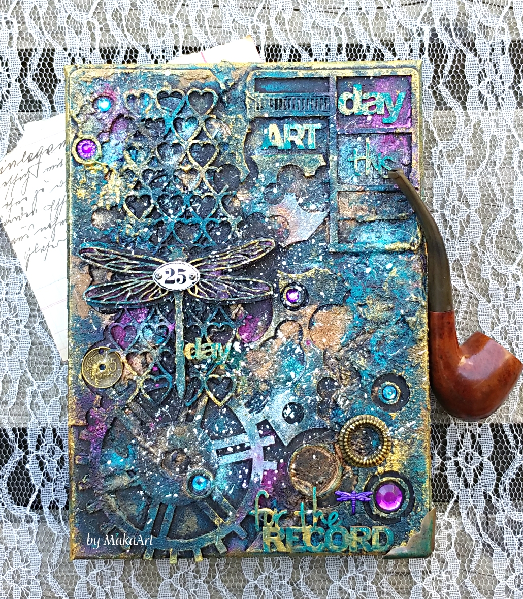 My journey through the mixed media world...: Recycled Mixed Media Box ...