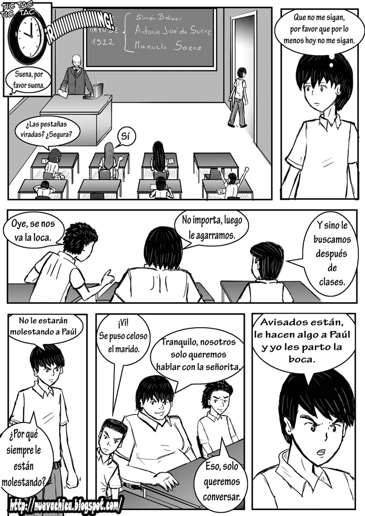 La Nueva Chica Del Barrio - Web Cómic: Un día de Escuela pag 07