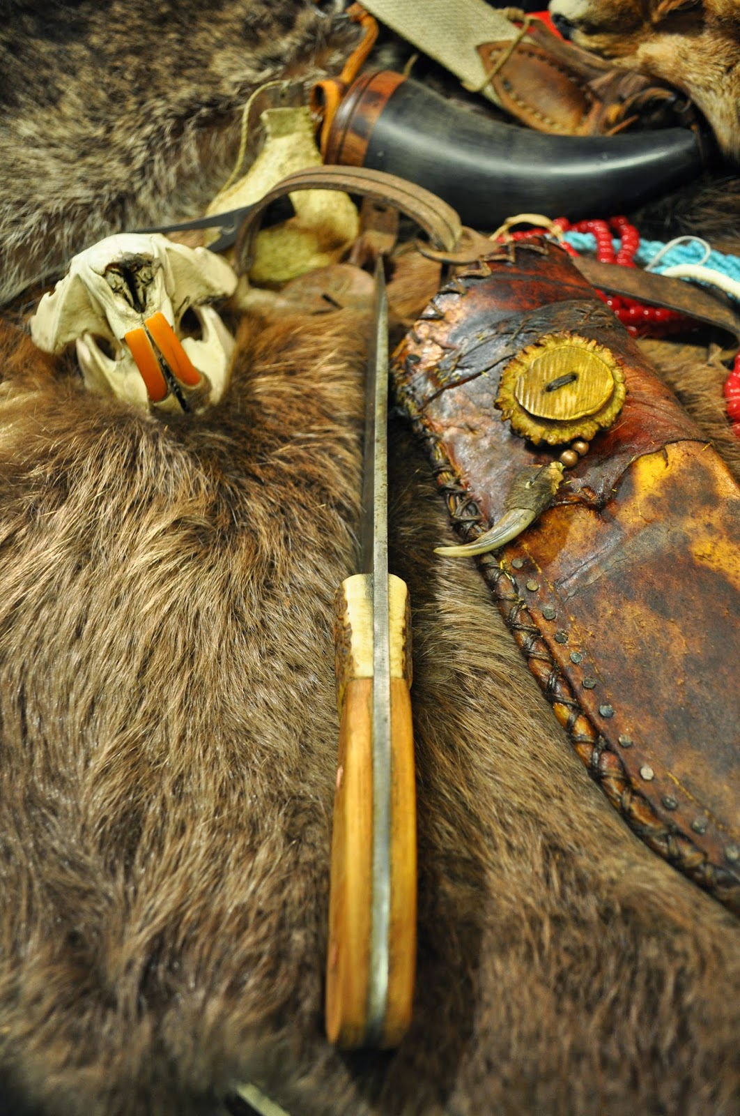 Skab Leatherworks: Mountain Man Camp Knife and Rawhide Sheath