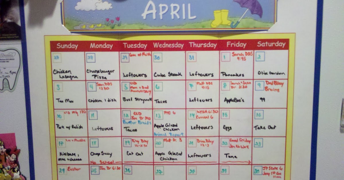 A Lean Journey: Lean at Home: My Visual Schedule