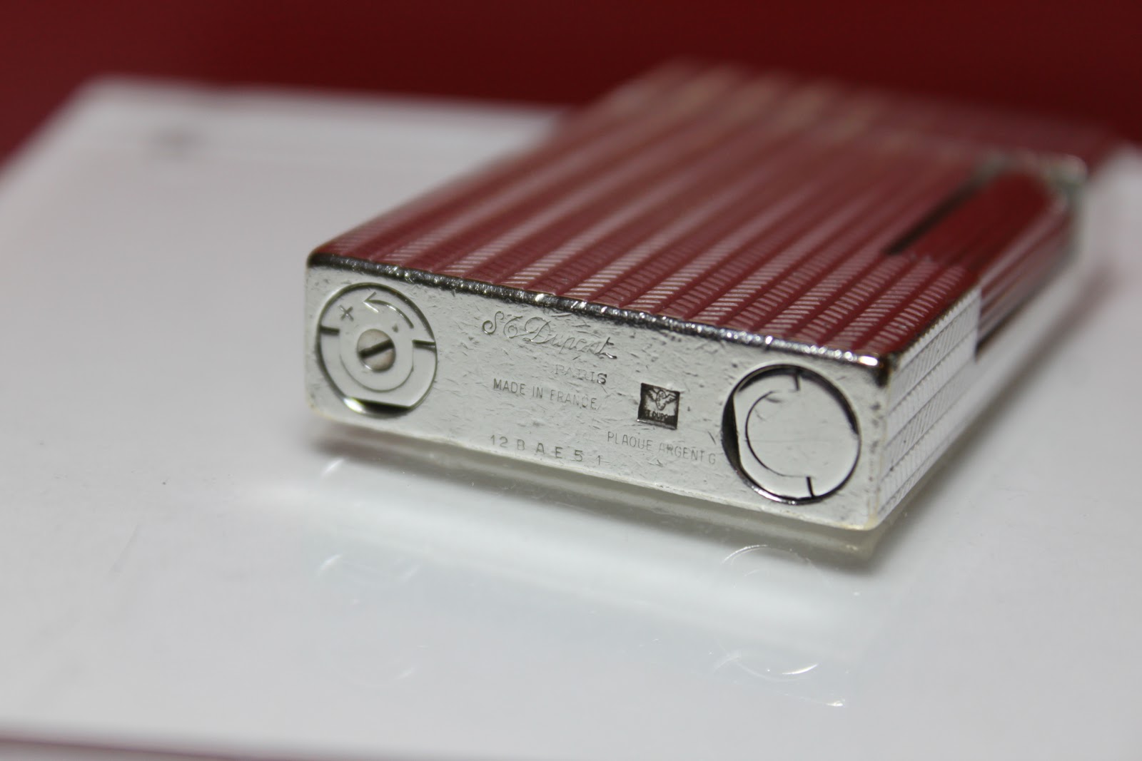 ziq S.T. DUPONT collections: ORIGINAL ST DUPONT LINE 2 SILVER PLAQUE ...