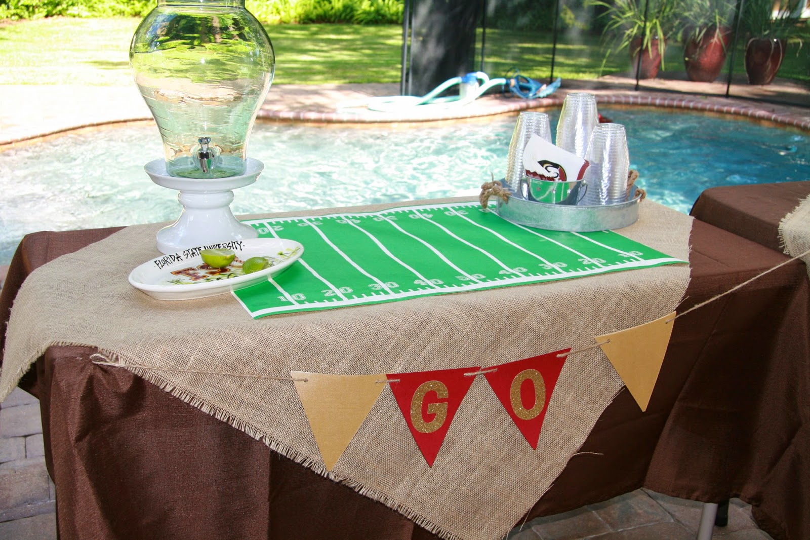 The Decorina : Football Season Kickoff Party and Paper Pennant Banner ...