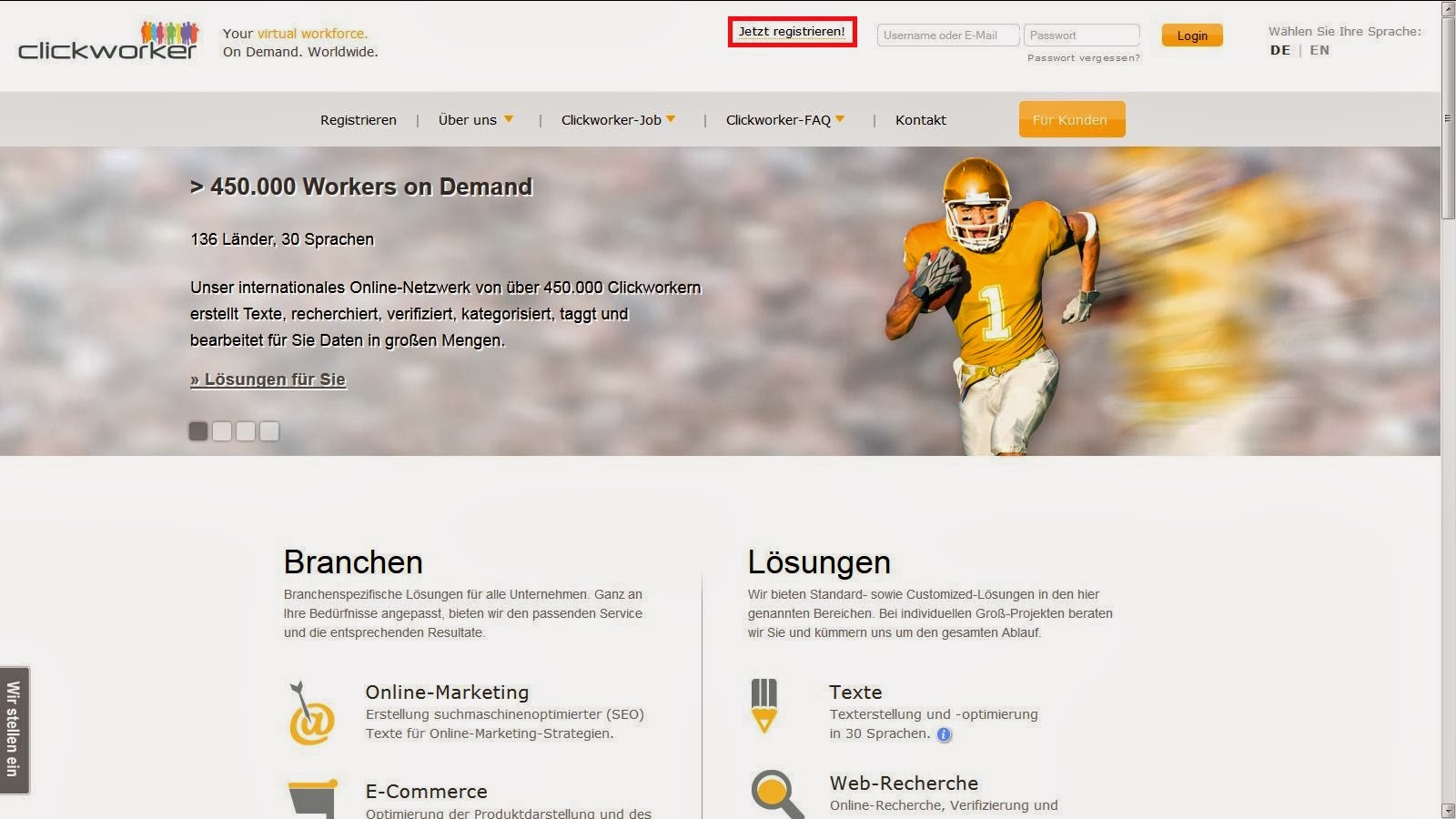 Clickworker (Teil I) ~ Geld im Internet verdienen
