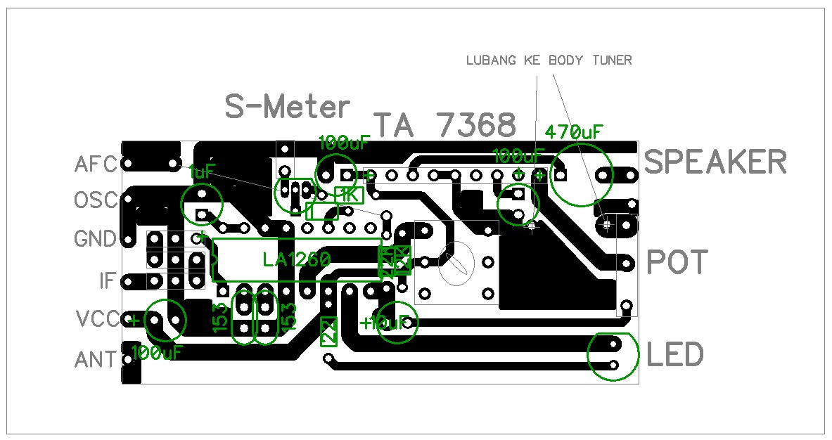 elektronika-analog: Portable FM Receiver LA1260 & TA7368 dengan Signal ...