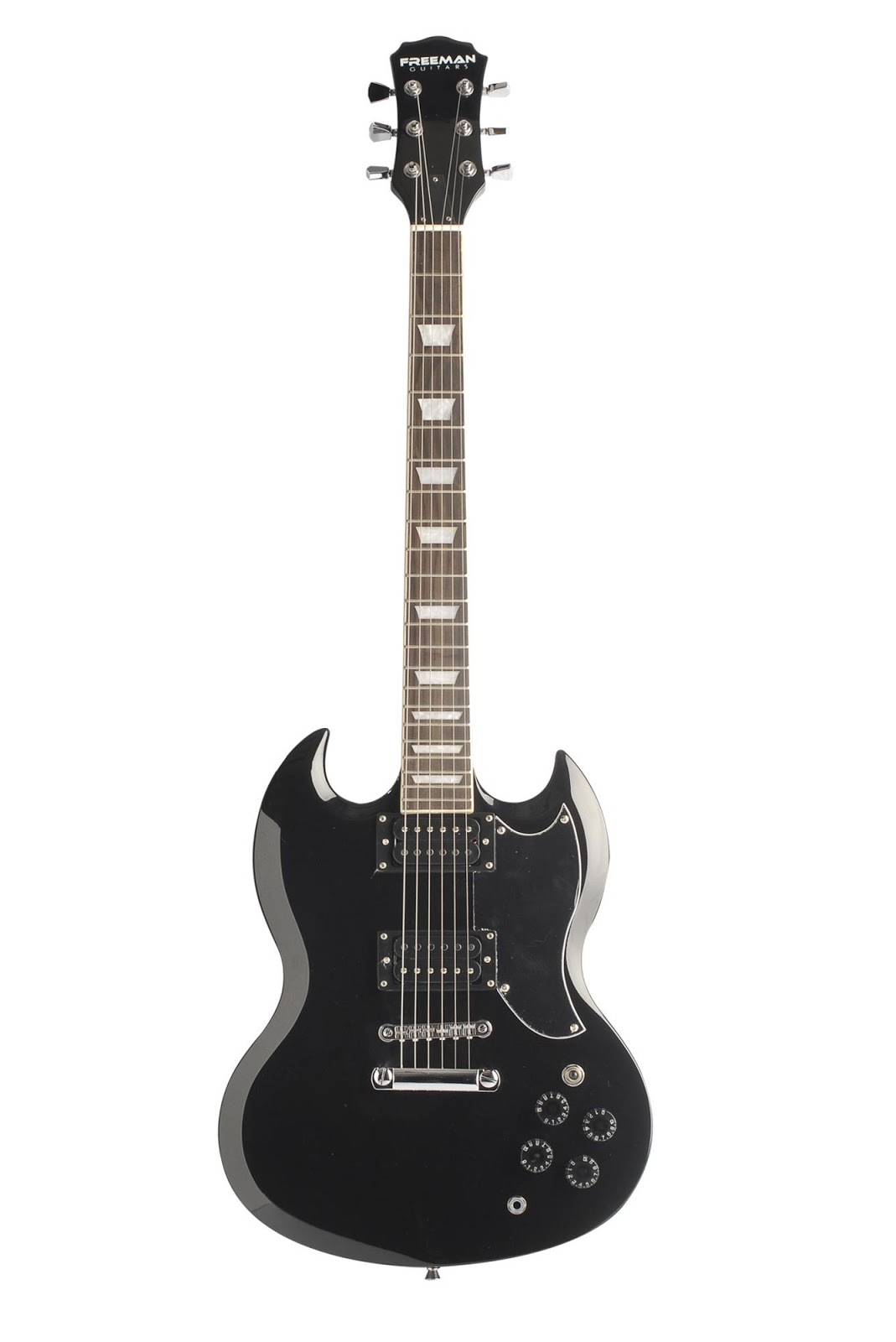 FRE50 GUITARRA ELECTRICA SG COLOR BK FREEMAN | SONIDO LATAM