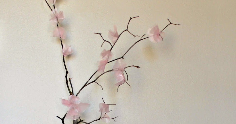 Spring Craft: Faux Cherry Blossom Branch | Days of Chalk and Chocolate