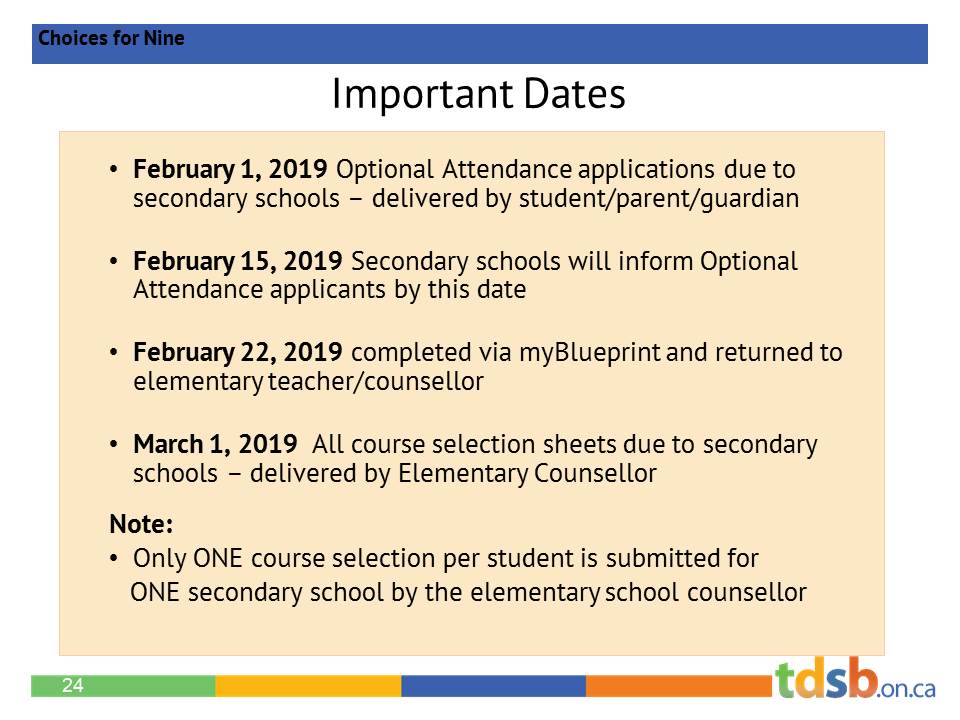 TDSB Learning Centre 3 Elementary Guidance and Career Education