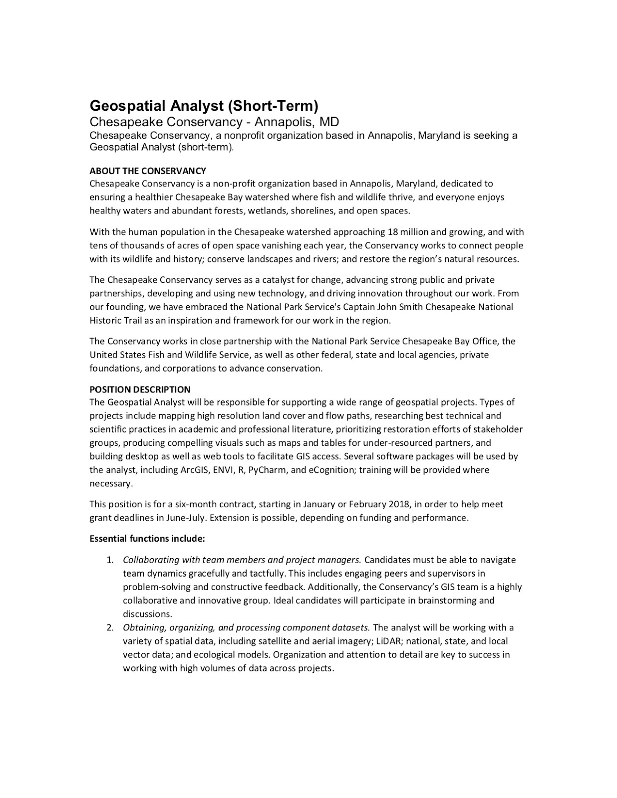Umd Geographical Sciences Undergraduate Blog Geospatial Analysis Internship