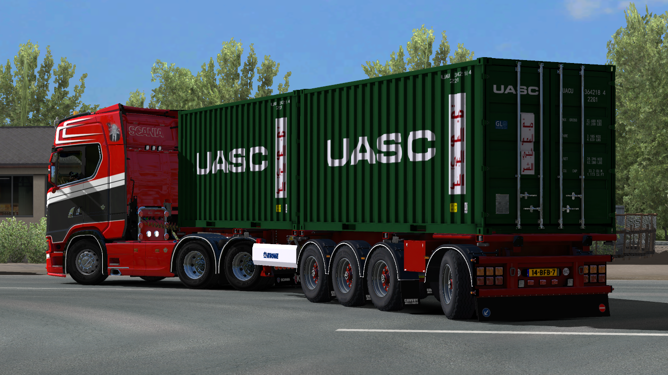 Krone 4 Axle Container Owned trailer By SMG - Euro Truck Simulator 2 ...