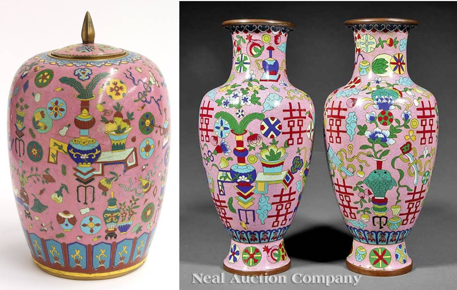 Beadiste: Puzzling Evidence - Pink Enamel in Chinese Cloisonne