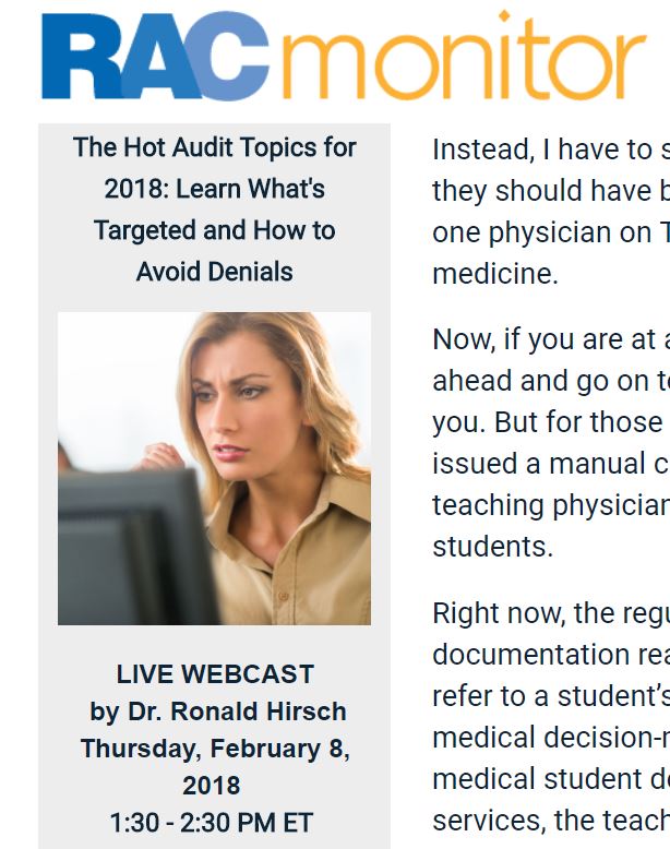 BruceDocumentBlog: I don't think this is Dr Ronald Hirsch....