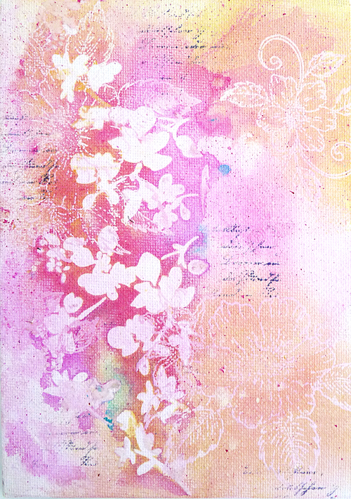 Country View Crafts' Projects: A canvas board birthday card