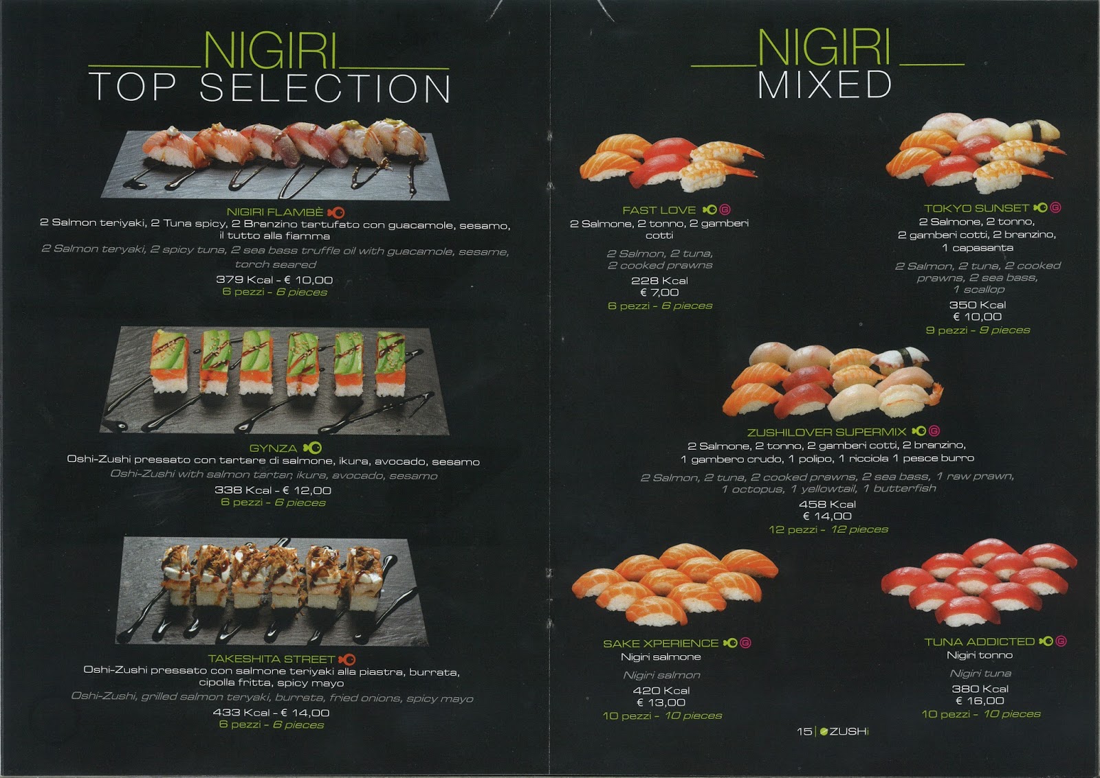 Menu e Prezzi: Ristorante Giapponese ZUSHI a Milano in via Volta 21 ...