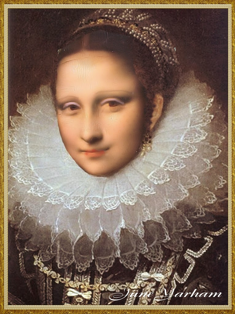 Junibear's Jottings: TAW...Altered Mona Lisa....