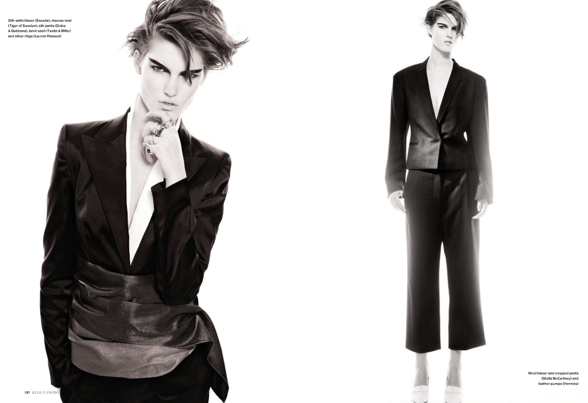 ELITE MODEL MANAGEMENT TORONTO : Erin in Elle Canada by Nelson Simoneau