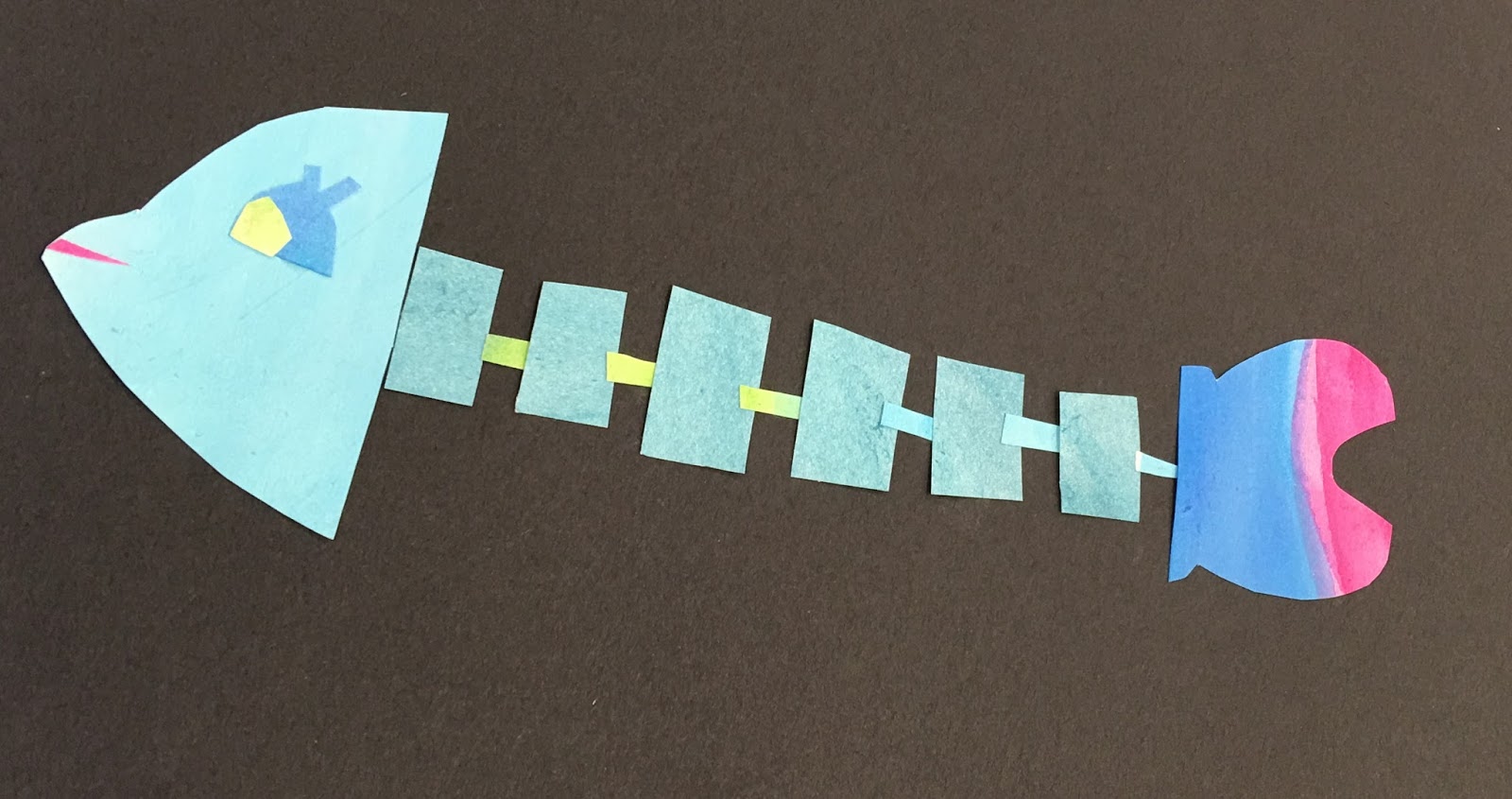 Art Room Blog: 3rd grade Fish Bones...