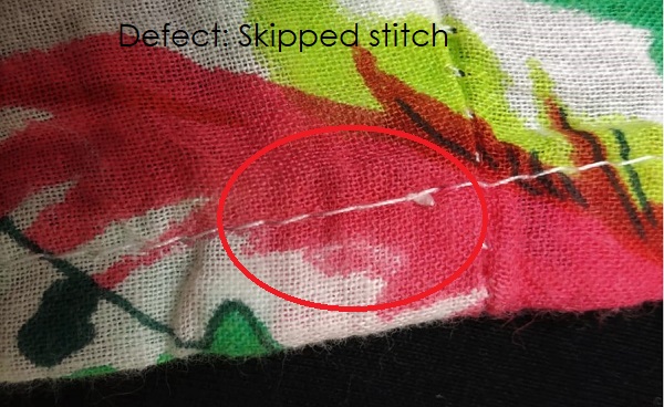 List of Garment Defects with Images