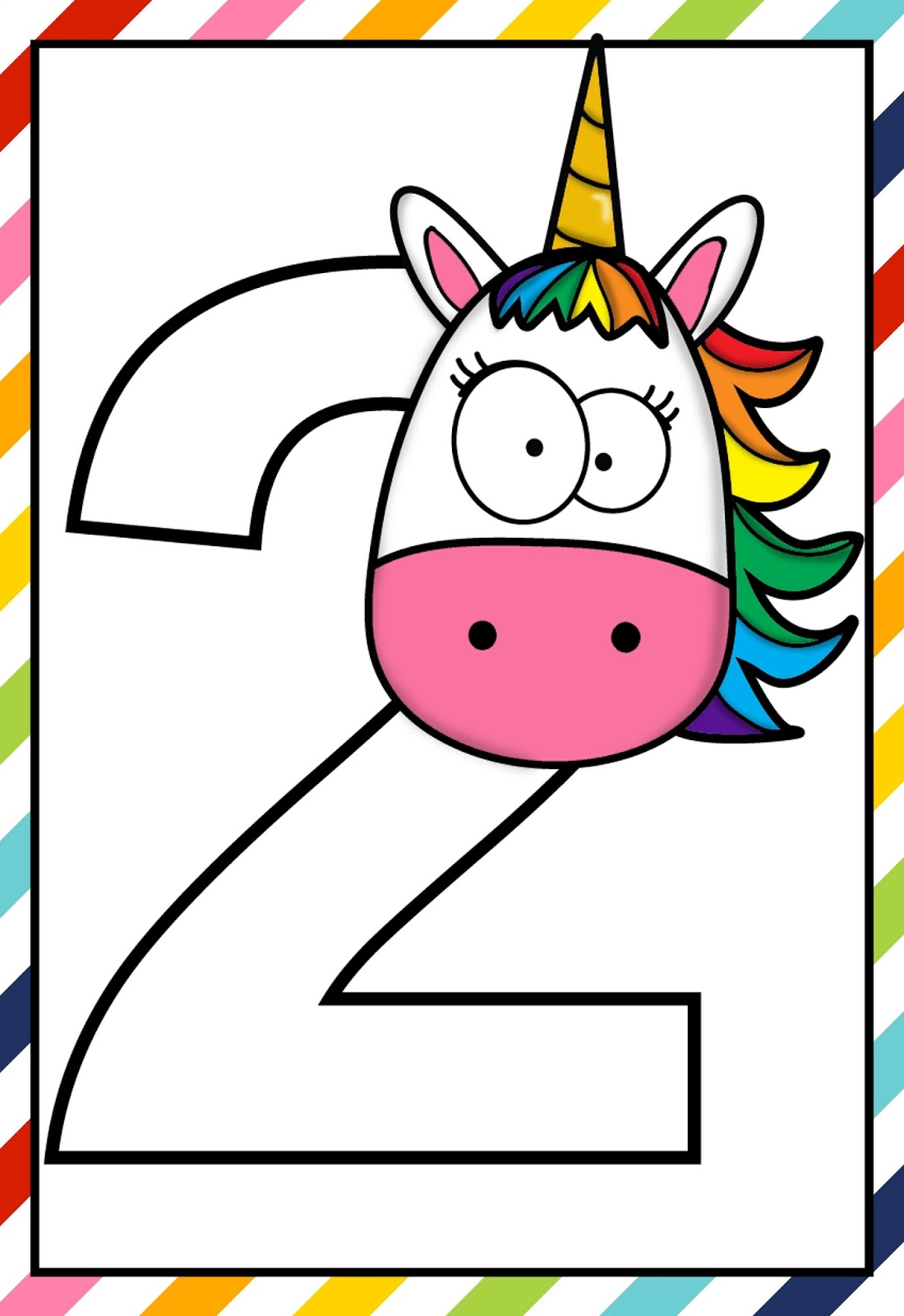 The Cozy Red Cottage: Free Unicorn Counting Counting Cards (4+ ways to ...